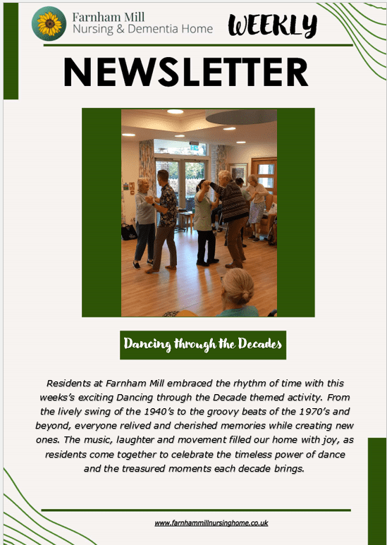 Dancing Through The Decades at Farnham Mill - Farnham Mill Nursing ...